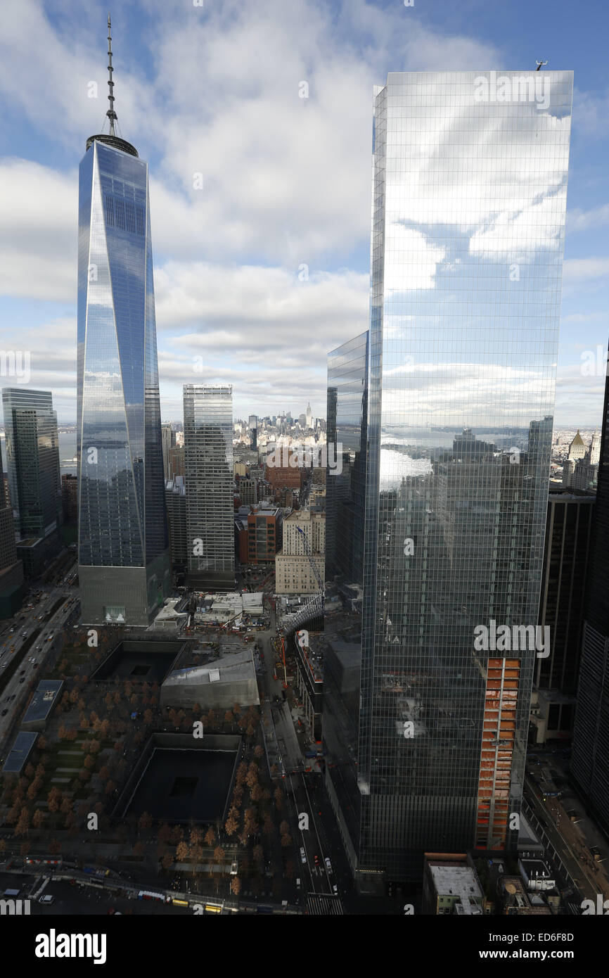 Manhattan, New York, USA. 12th Dec, 2014. The 911 Memorial and its ...