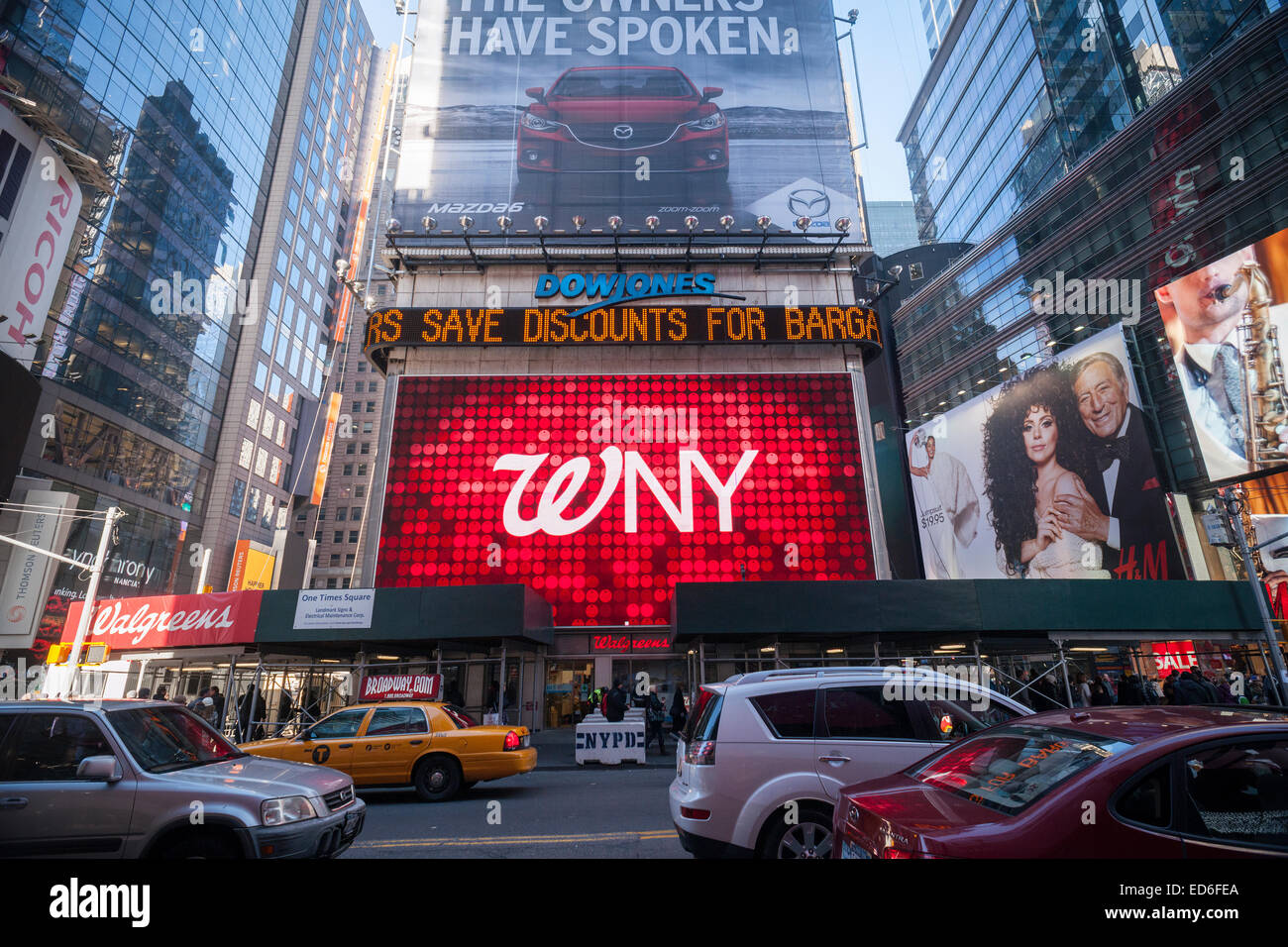 The Walgreens drug store at One Times Square in New York is seen on ...