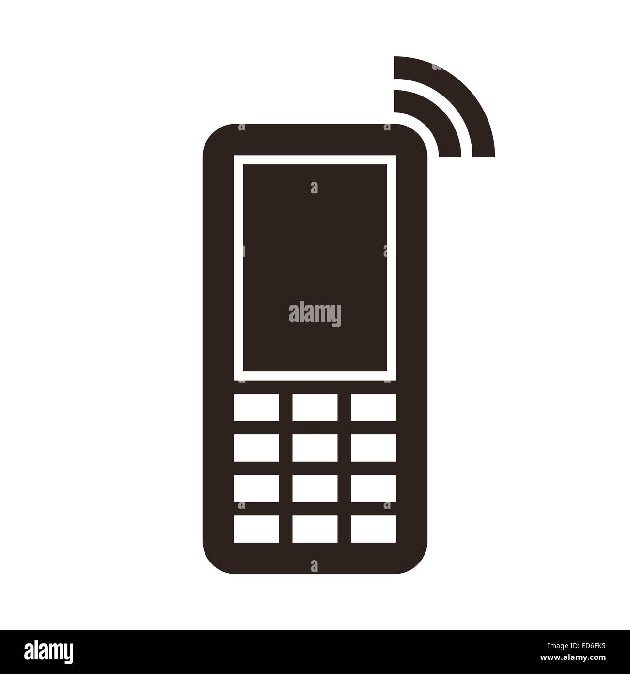 Mobile phone icon isolated on white background Stock Photo - Alamy