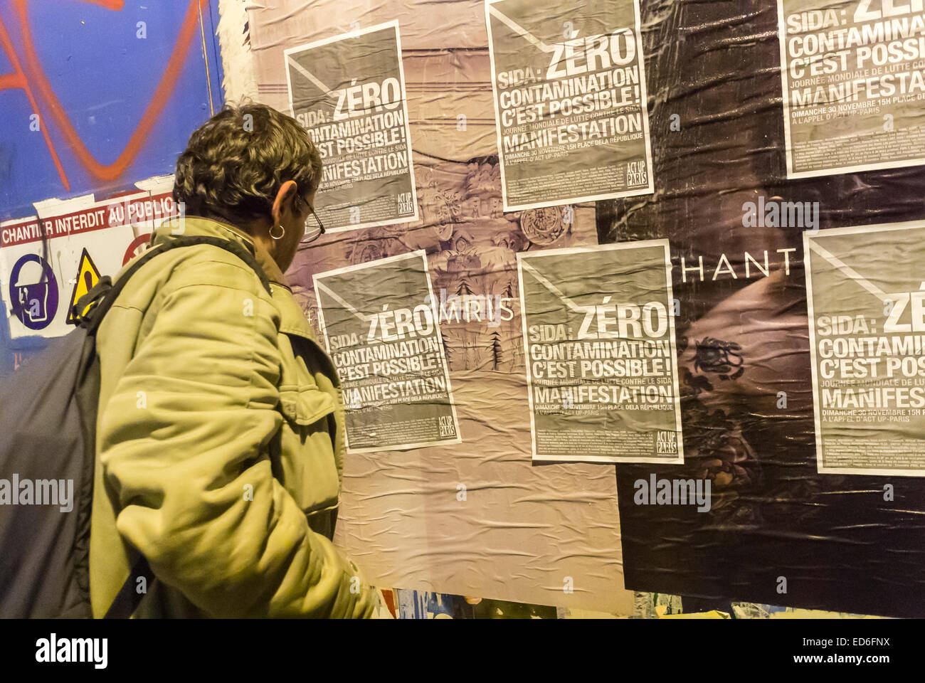 Paris, France, Act Up-Paris AIDS Activists, "December 1",World AIDS Day ...