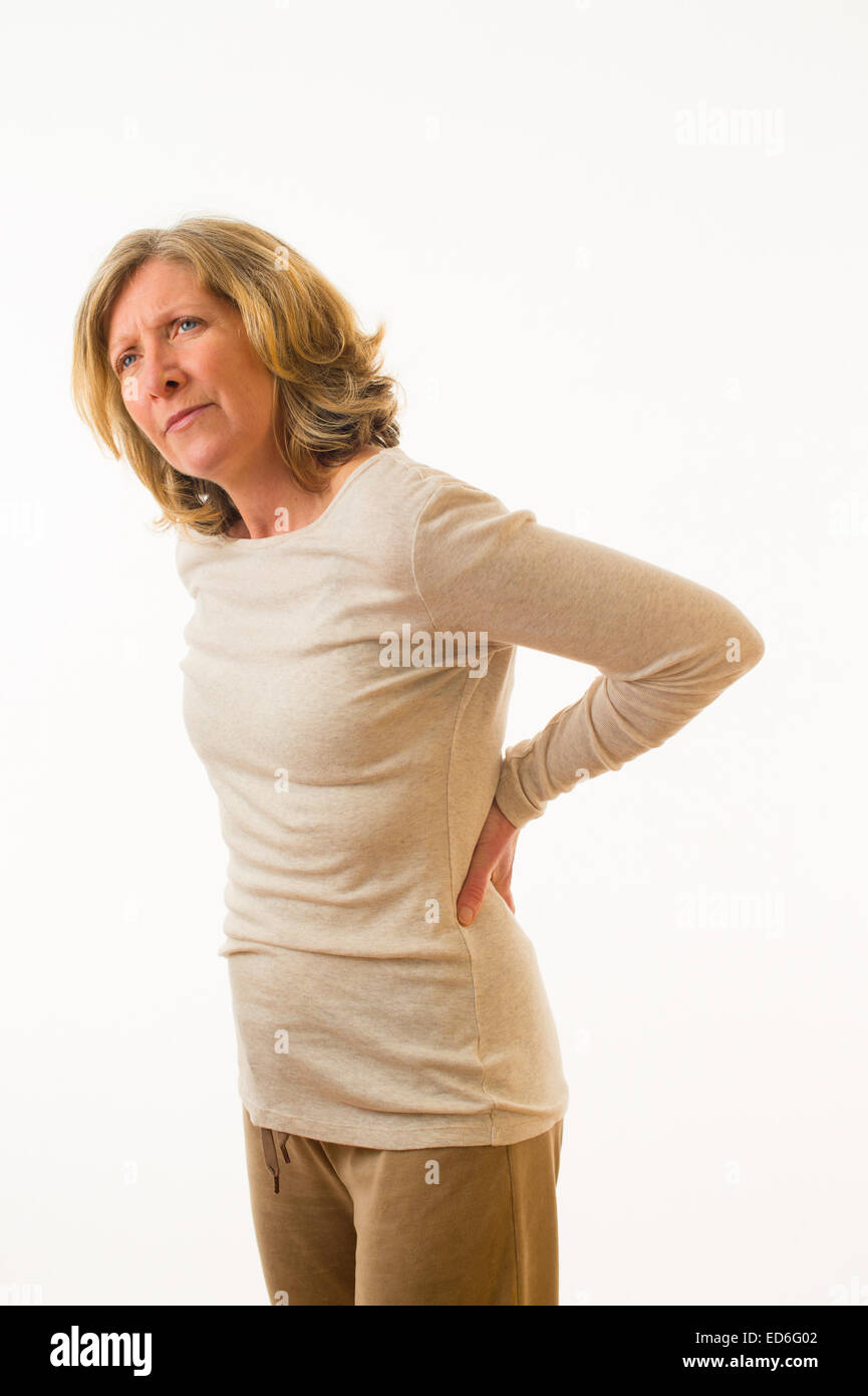 Lower Back Lumbar Pain- A forty year old caucasian woman with backache ...