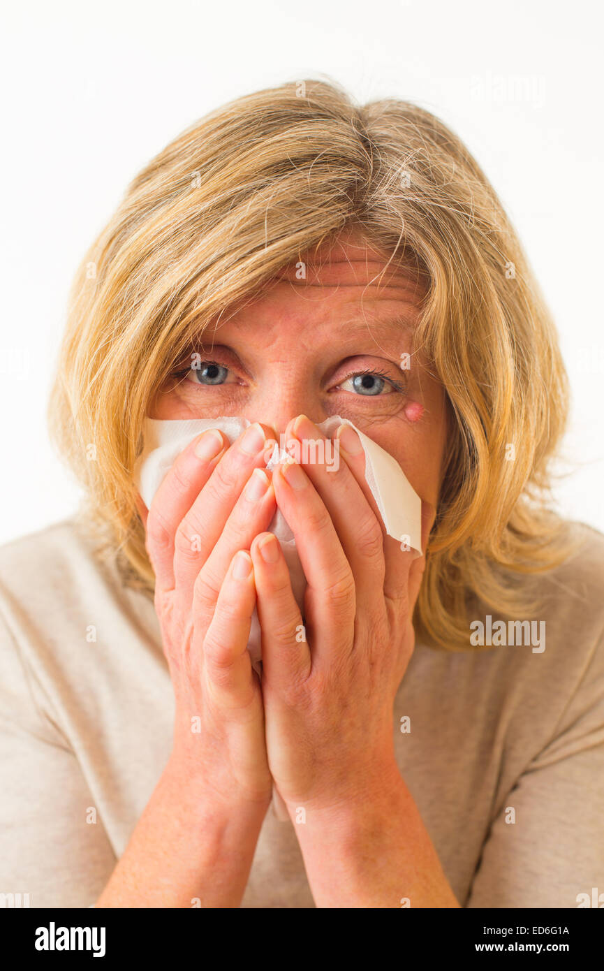 Winter sickness: A forty year old caucasian adult woman suffering with ...