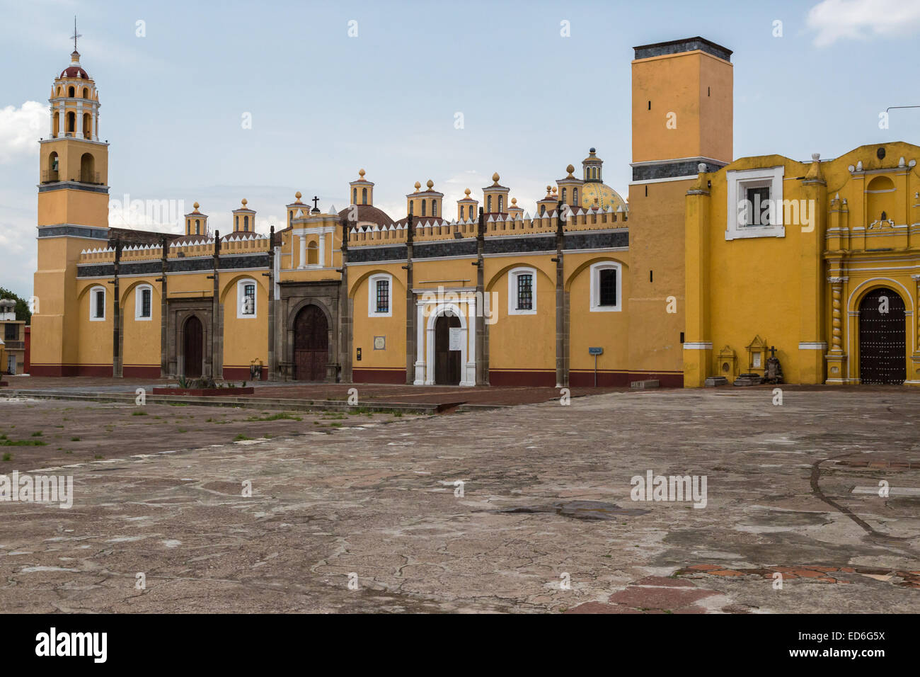 49 domes of Capilla Real or Royal Chapel in Cholula, Mexico, a copy of ...