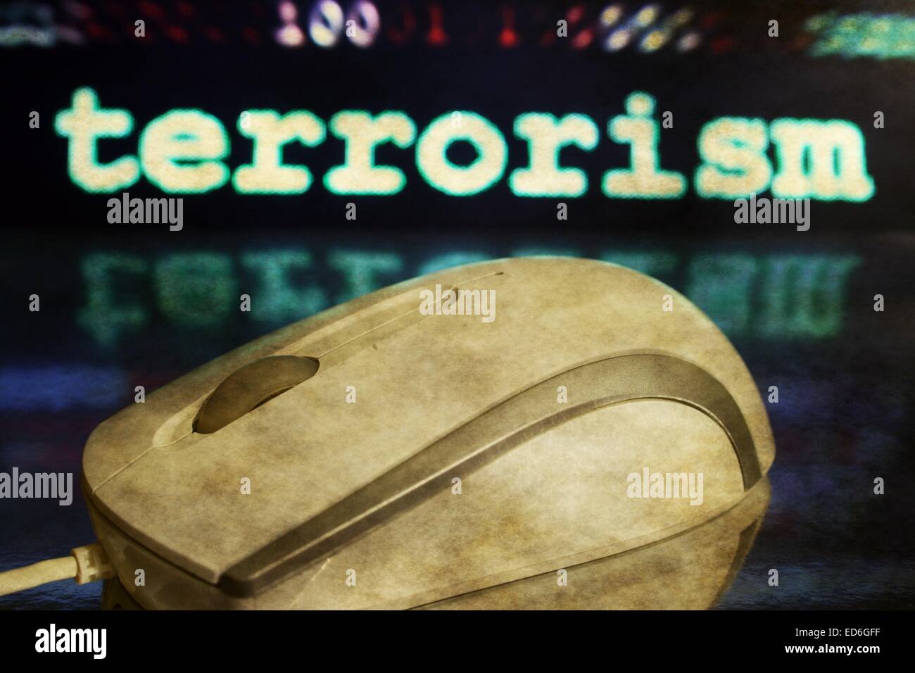 Mouse and terrorism concept Stock Photo - Alamy
