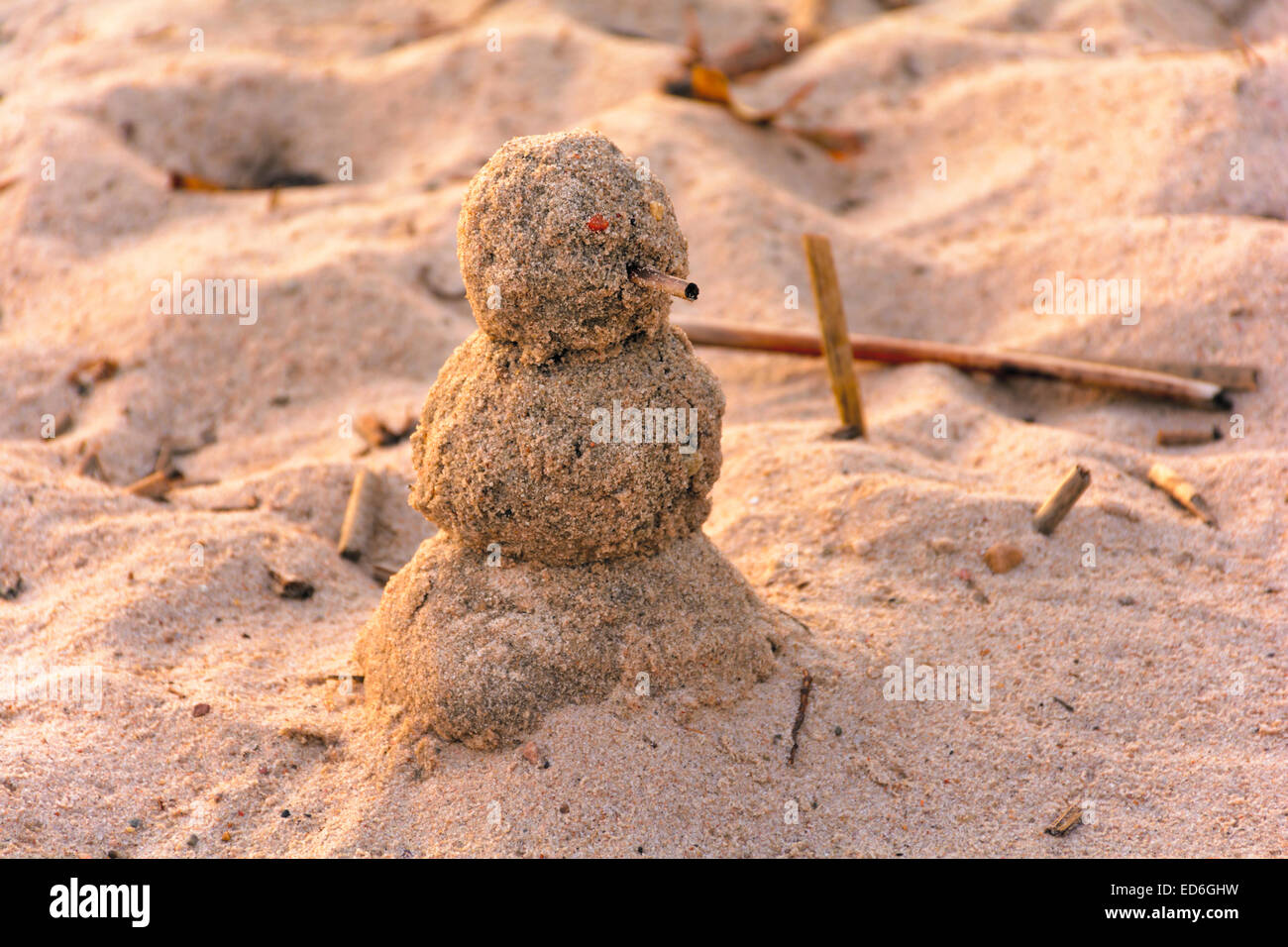 A sandman on a beach Stock Photo - Alamy