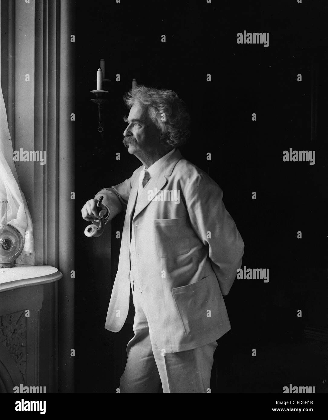 Mark Twain (Samuel Langhorne Clemens), c1907 Stock Photo - Alamy