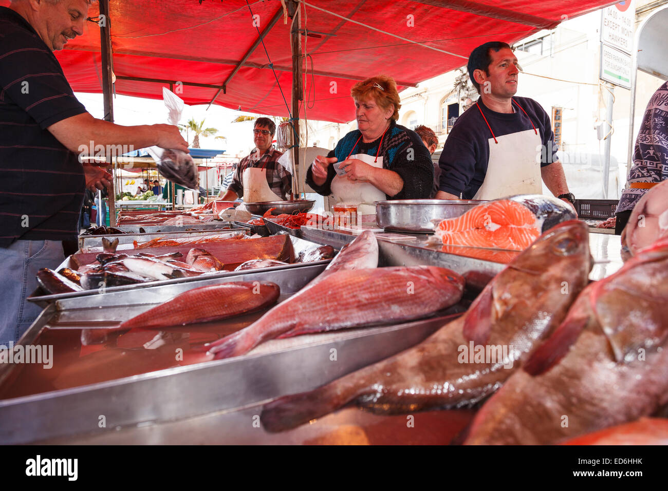 Fish shop. Marsaxlokk. Valletta city. Malta Isle. Republic of Malta ...