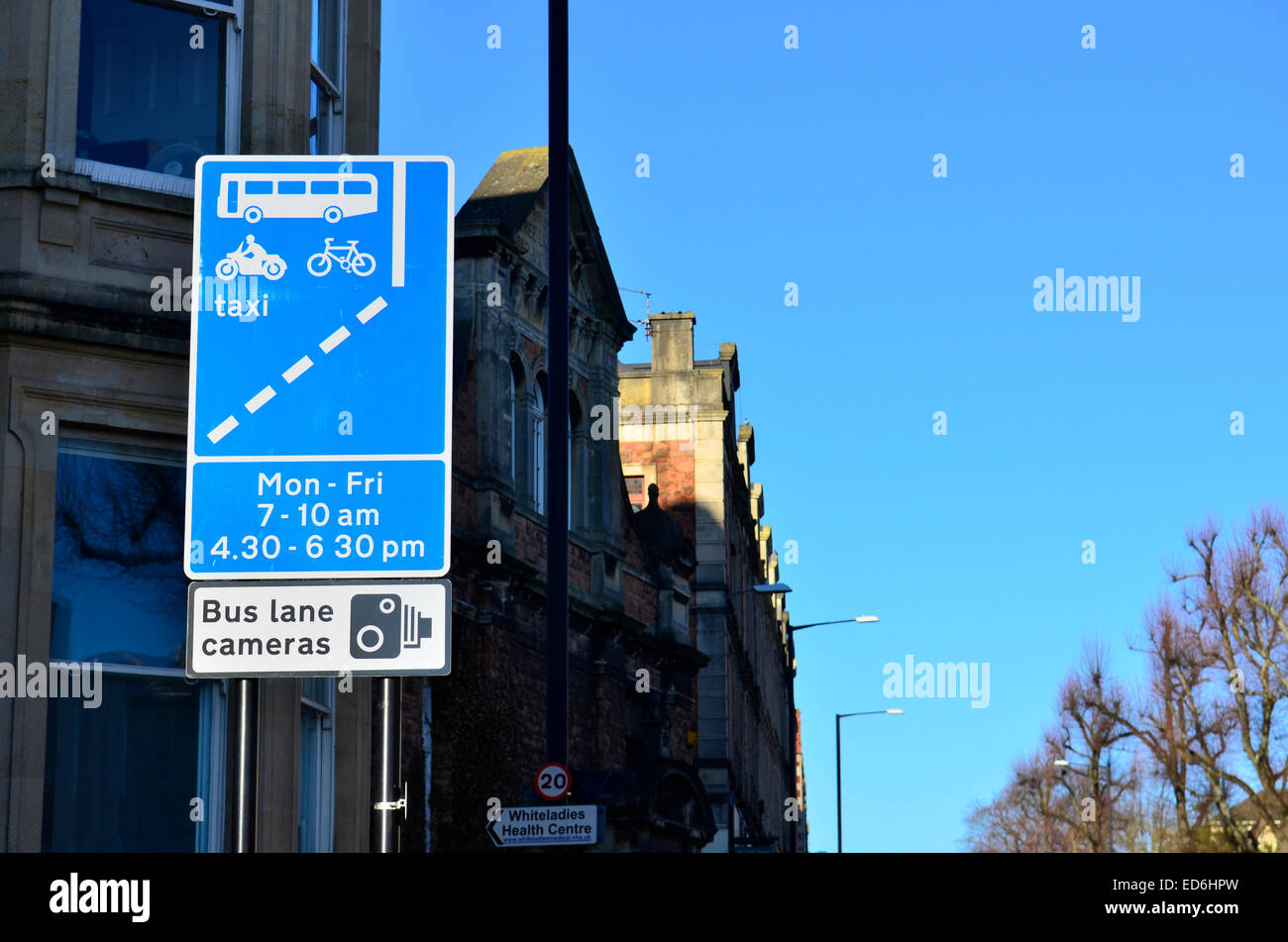 Bus lane only road sign hi-res stock photography and images - Alamy