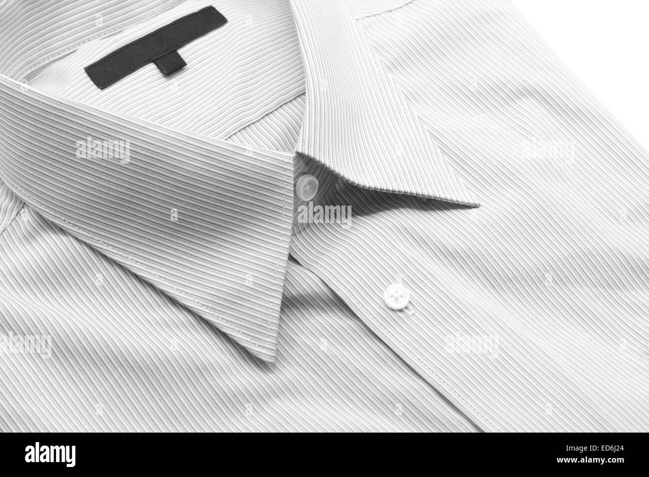 Close up view of a generic business shirt with a line pattern Stock ...