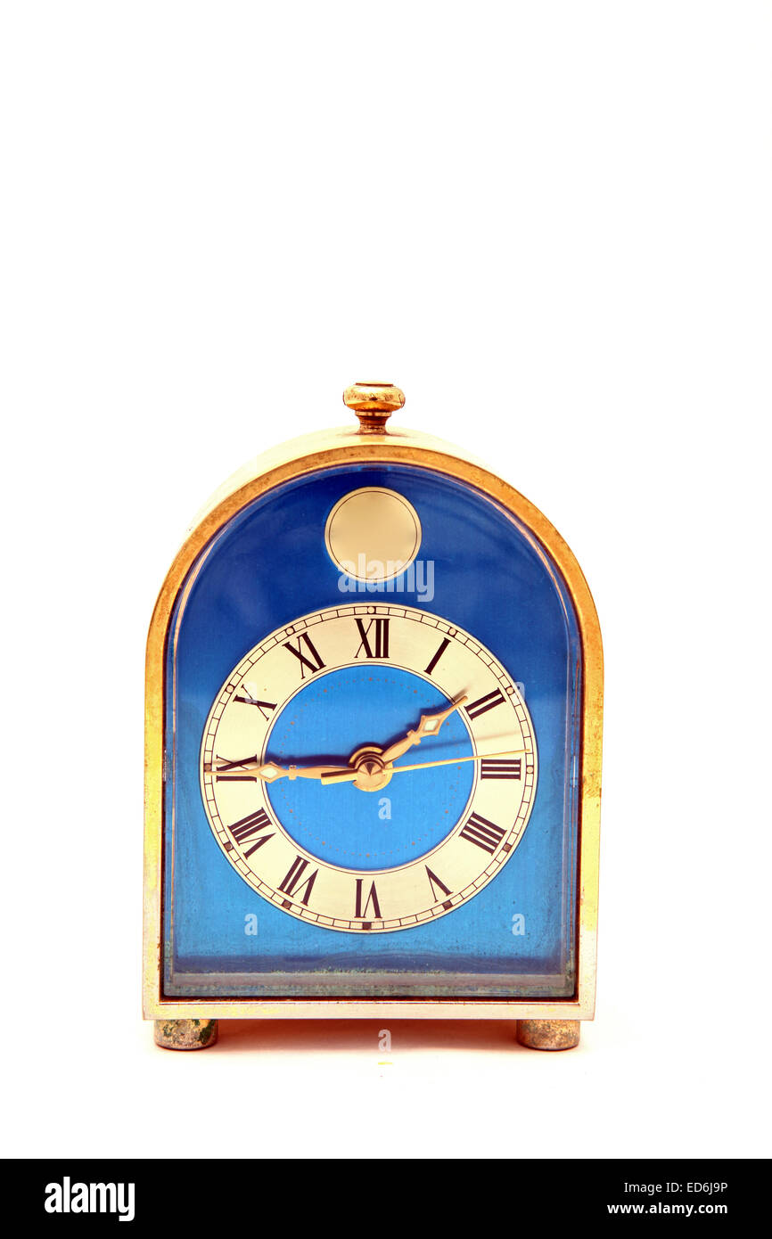 vintage clock, antique, front perspective Stock Photo - Alamy
