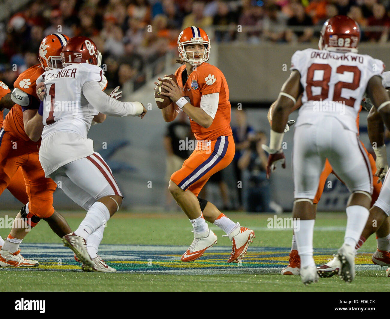 Orlando, FL, USA. 29th Dec, 2014. Clemson Tigers quarterback Cole ...