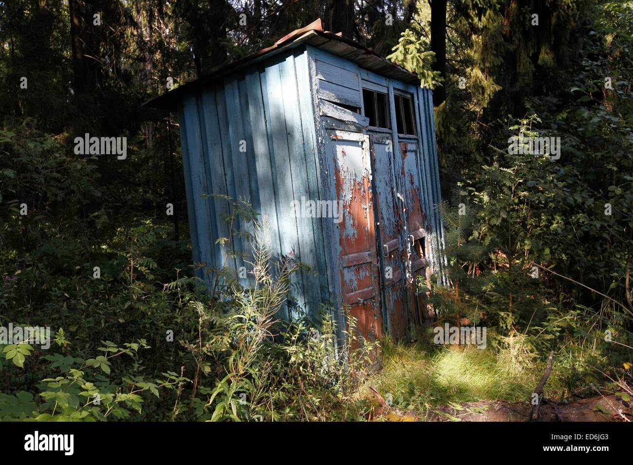 An abandoned shed in Russian countryside Stock Photo - Alamy