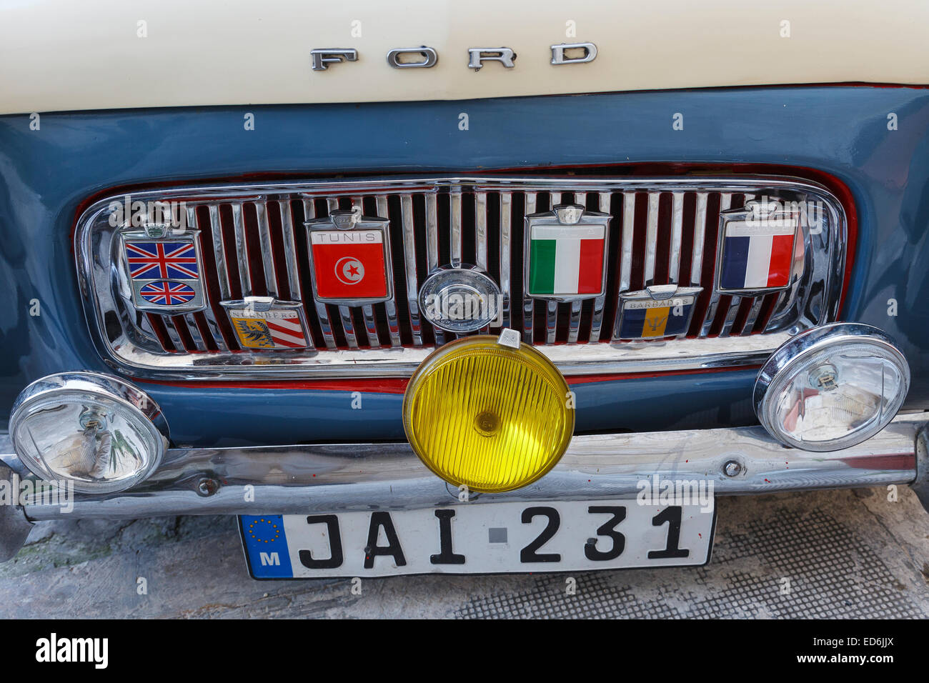 Old car. Valletta city. Malta Isle. Republic of Malta. Europe Stock ...