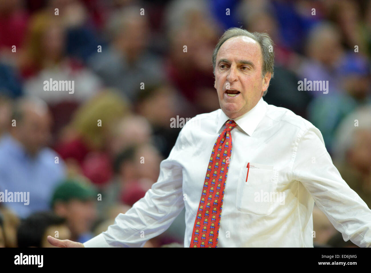 Philadelphia, PA, US. 22nd Dec, 2014. Temple Owls head coach FRAN ...