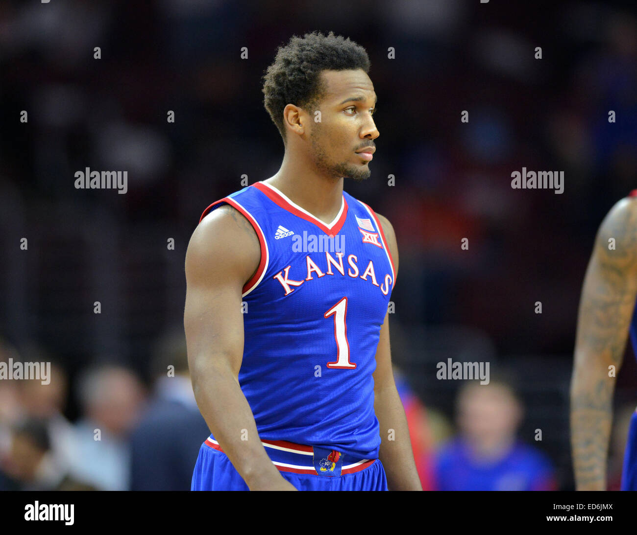 Philadelphia, PA, US. 22nd Dec, 2014. Kansas Jayhawks guard WAYNE ...