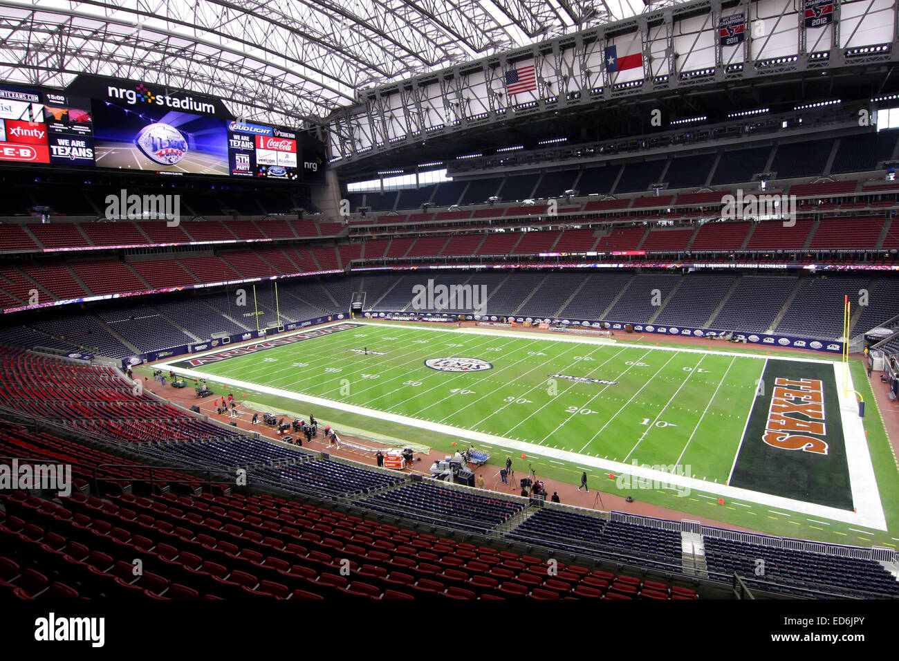 Houston, TX, USA. 29th Dec, 2014. A general view of NRG Stadium prior ...