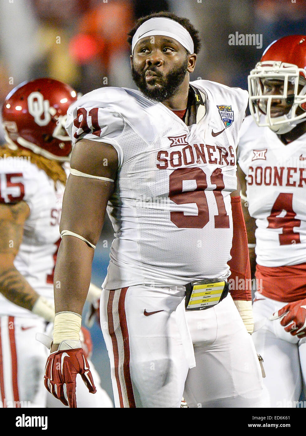 Orlando, FL, USA. 29th Dec, 2014. Oklahoma Sooners defensive end ...