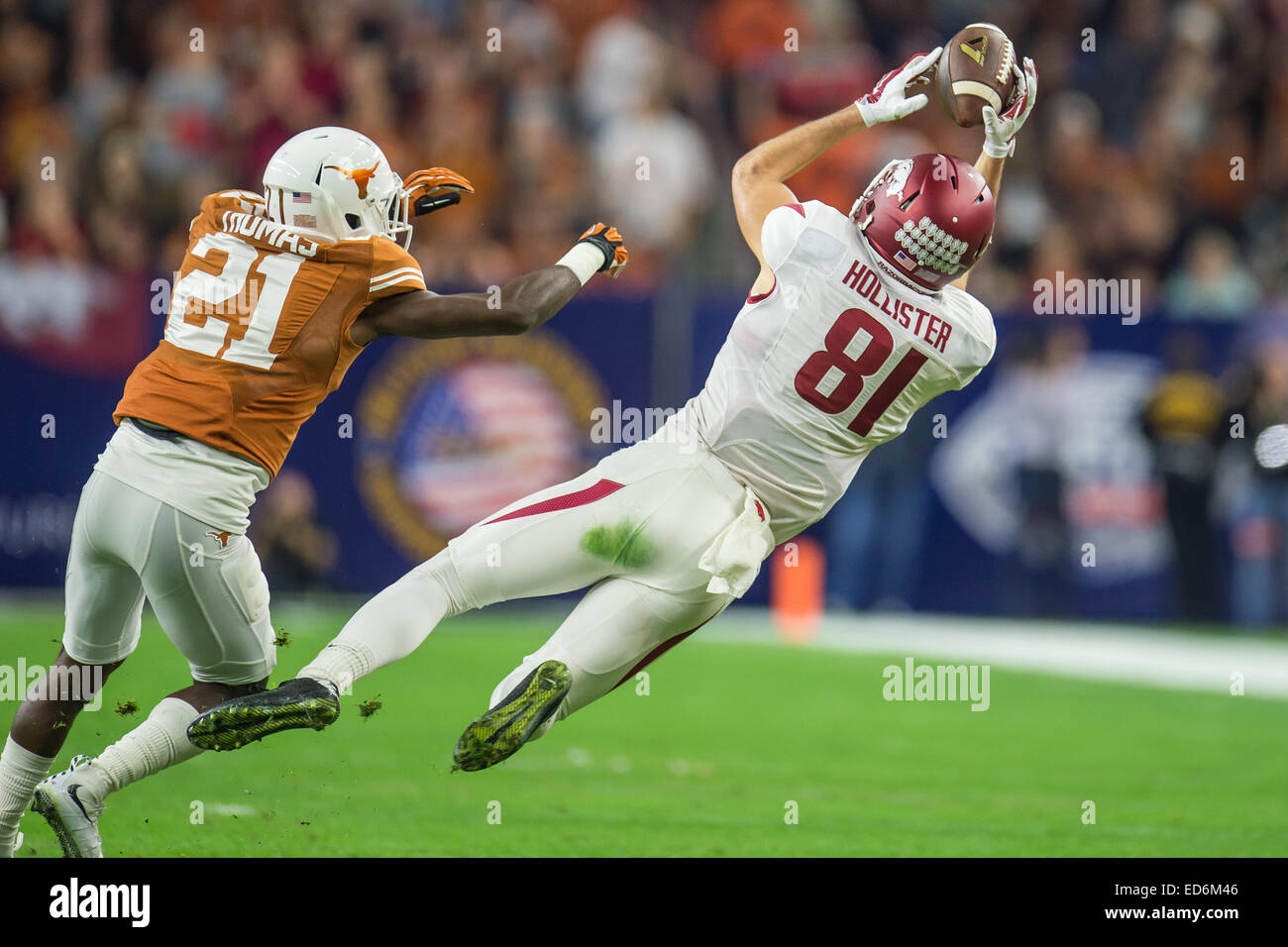 Houston, Texas, USA. 29th Dec, 2014. Arkansas Razorbacks wide receiver ...