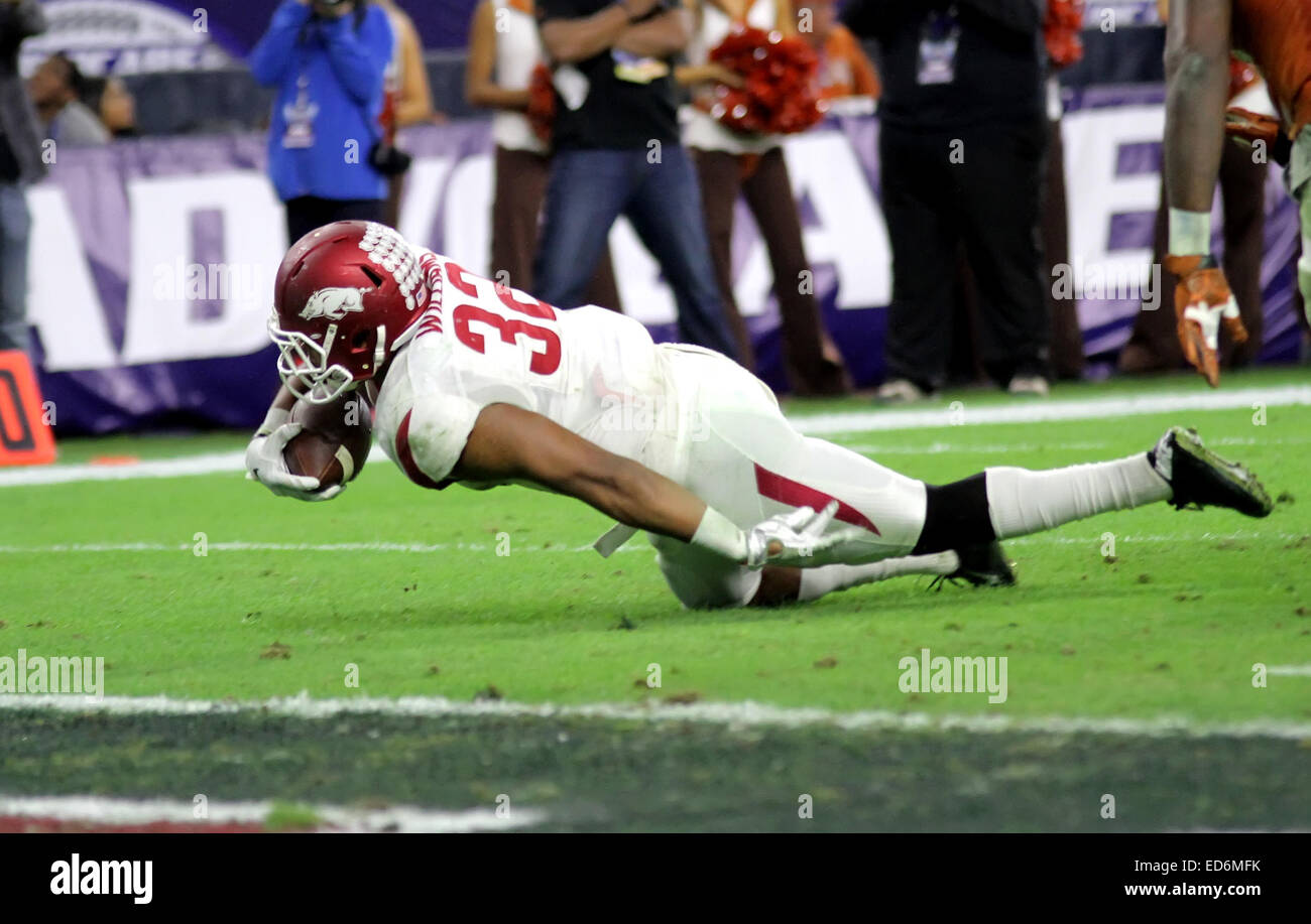 Houston, TX, USA. 29th Dec, 2014. Arkansas Razorbacks running back ...