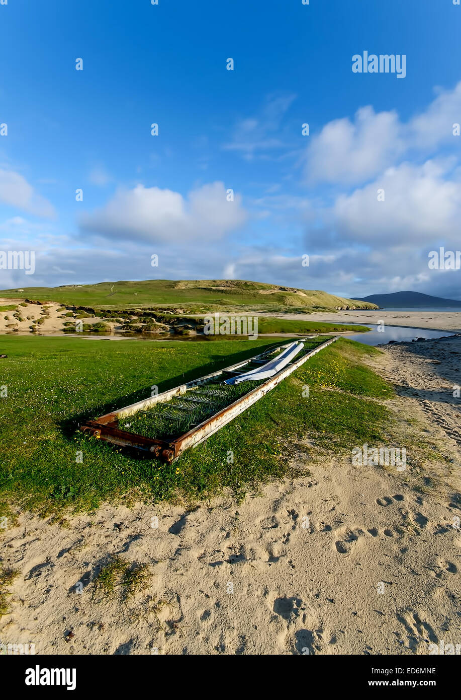 Horgabost on the Isle of Harris in the Outer Hebrides, Scotland Stock ...