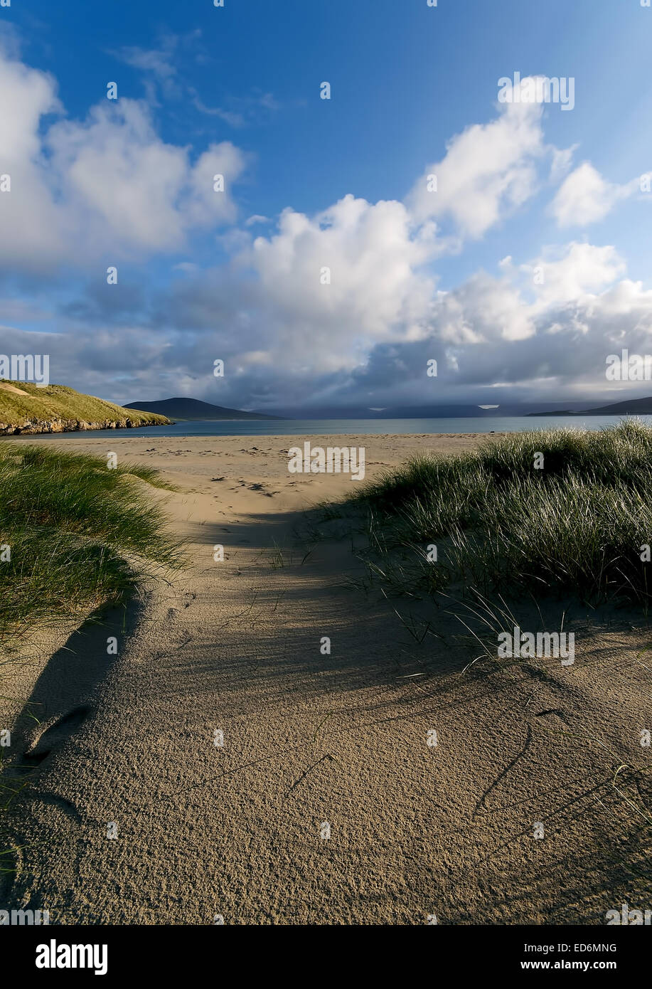 Horgabost on the Isle of Harris in the Outer Hebrides, Scotland Stock ...