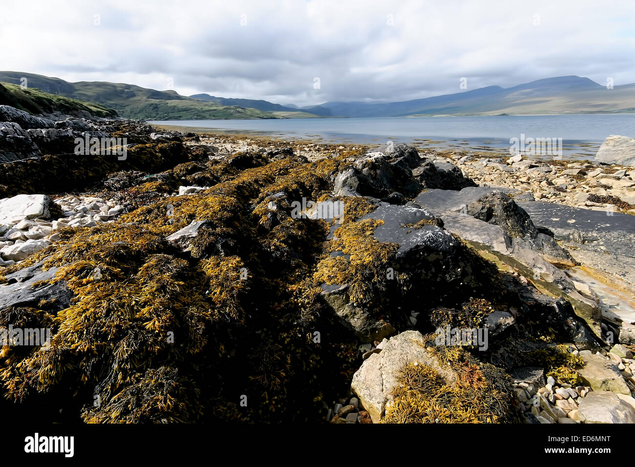 Loch Eriboll in Northern Scotland some 15 miles from Durness Stock ...