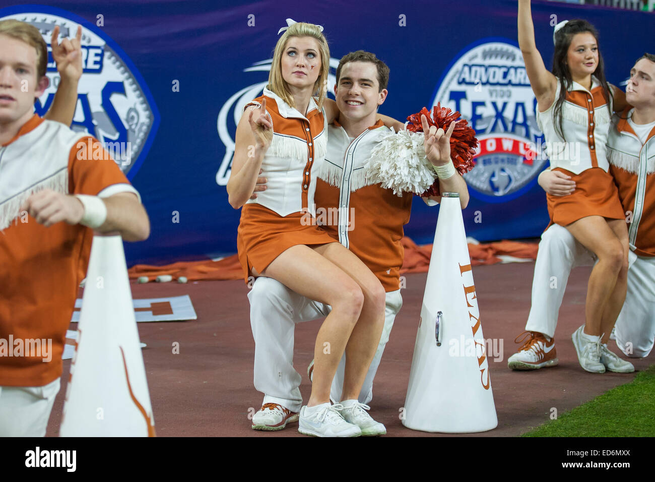Houston, Texas, USA. 29th Dec, 2014. Texas cheerleaders during the 1st ...
