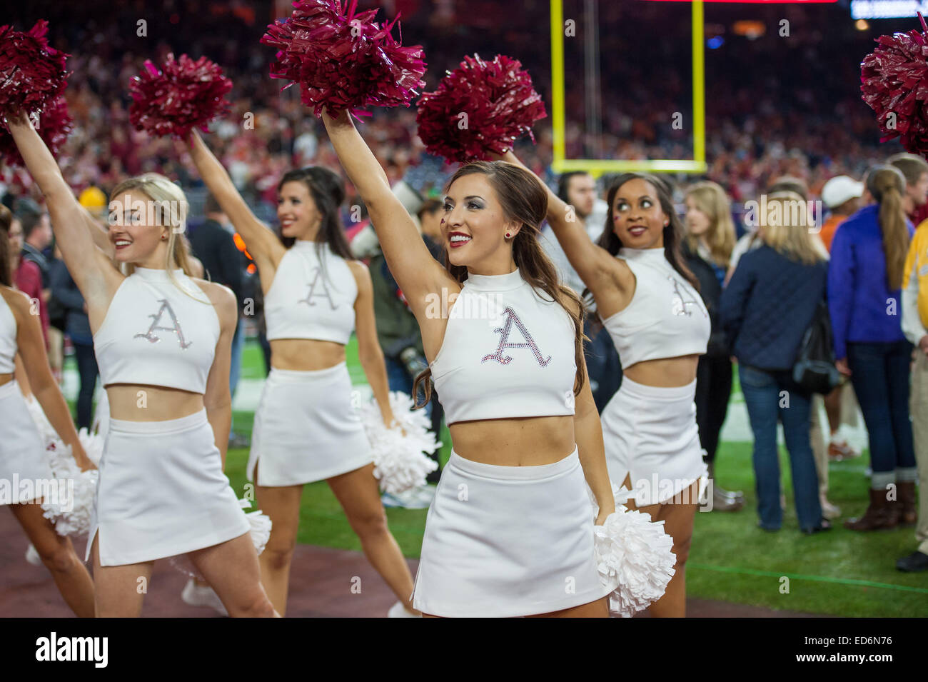 Houston, Texas, USA. 29th Dec, 2014. Arkansas dance team members ...