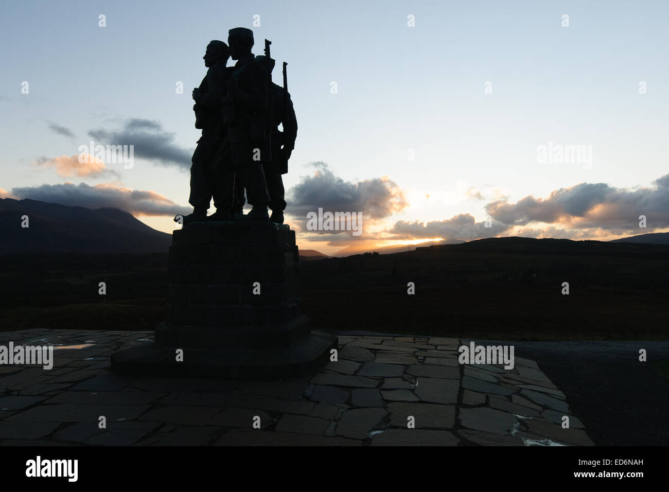 The Commando Monument at Spean Bridge some 8 miles north of Fort ...