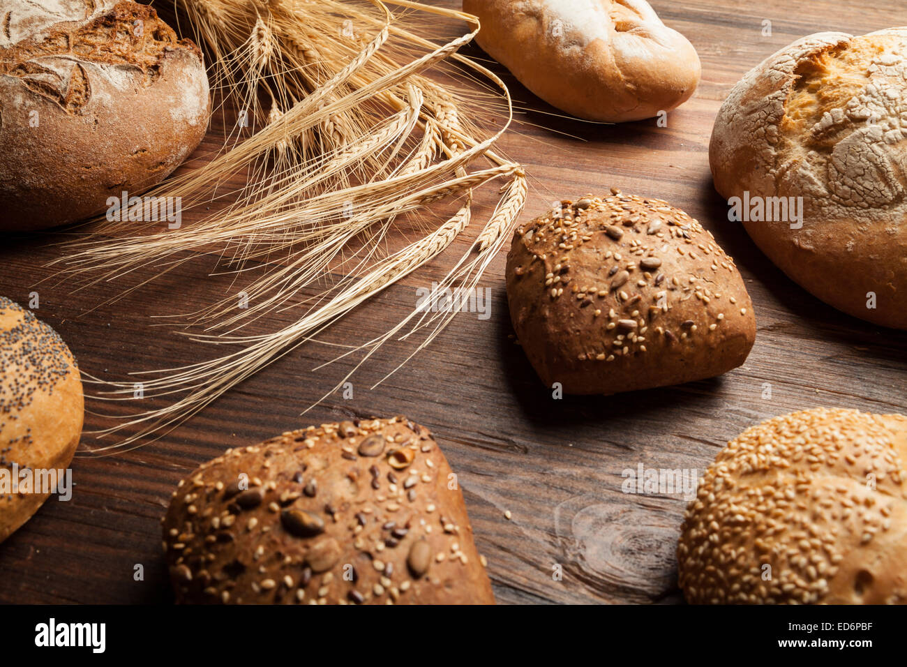 traditional bread and roll (background Stock Photo - Alamy