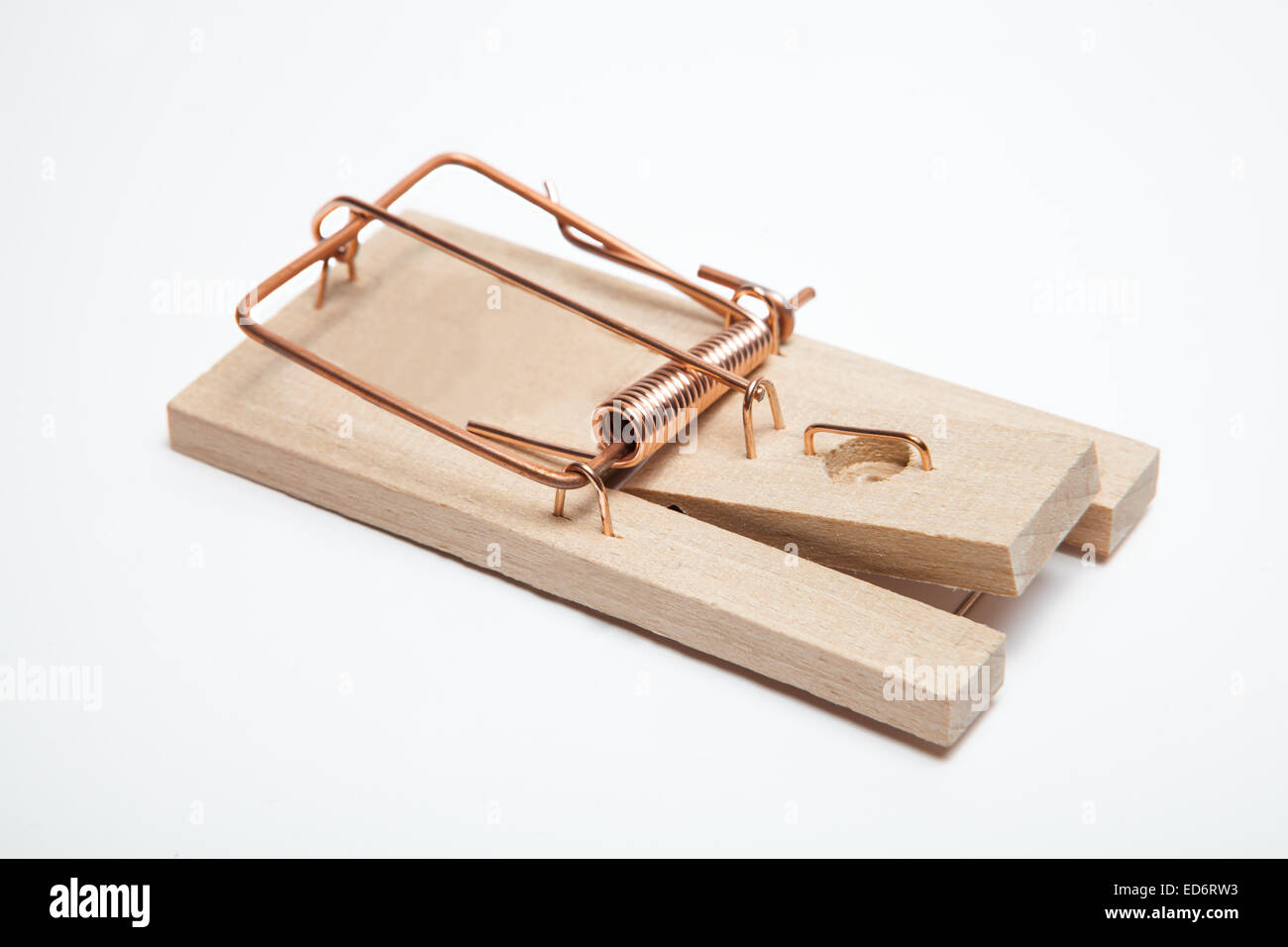 mouse trap on white background Stock Photo - Alamy
