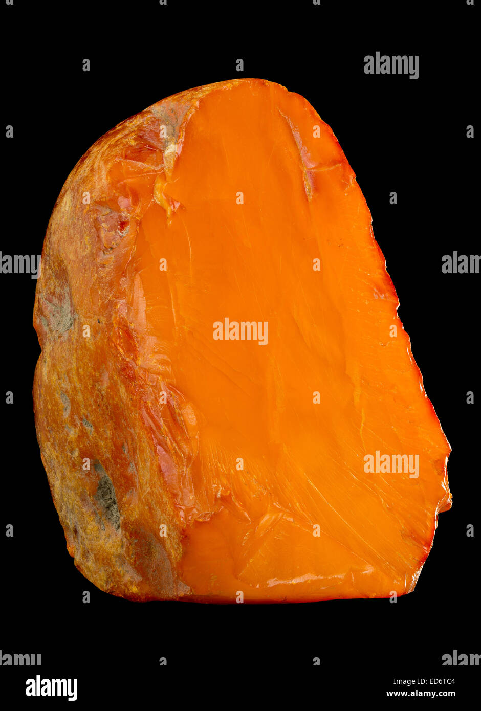 Orange amber isolated on black background Stock Photo - Alamy