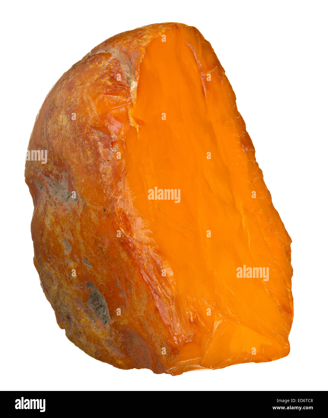 Orange amber isolated on white background Stock Photo - Alamy