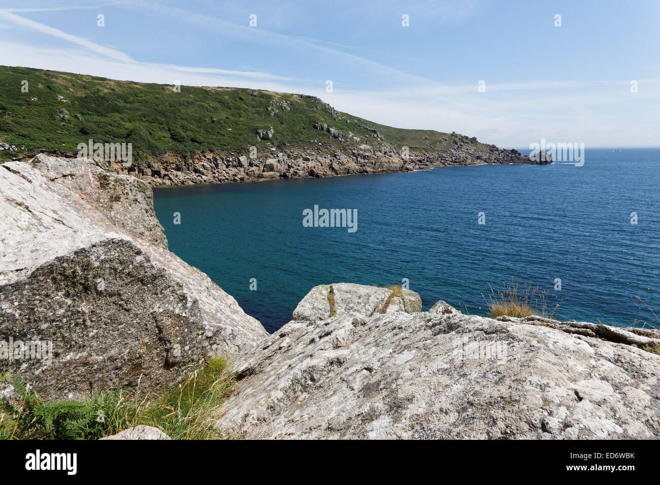 Coast at Lamorna Cove, Cornwall, UK Stock Photo - Alamy