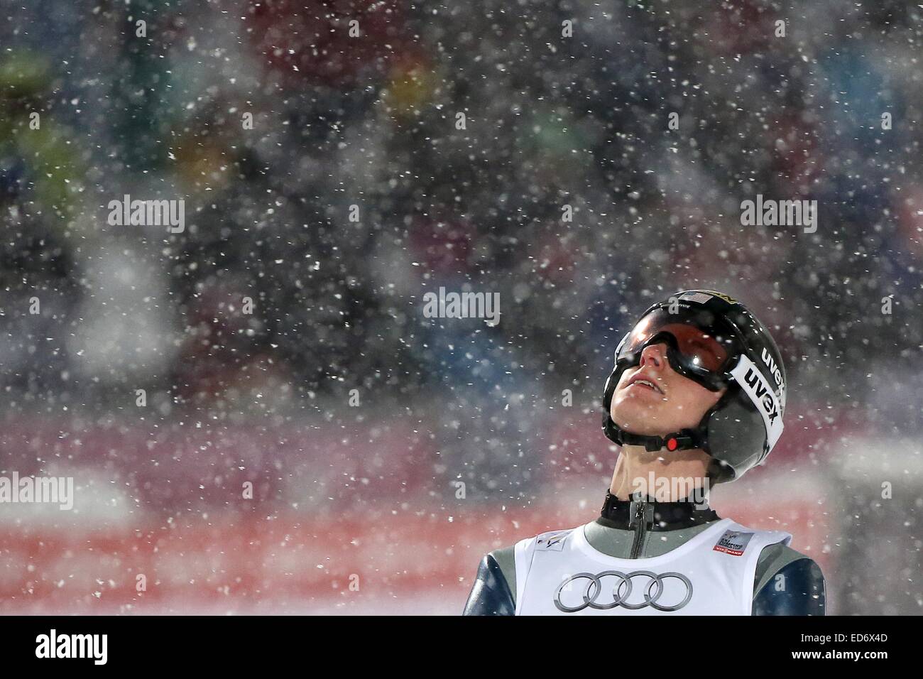 Oberstdorf, Germany. 29th Dec, 2014. The ski jumper Nicholas Fairall ...