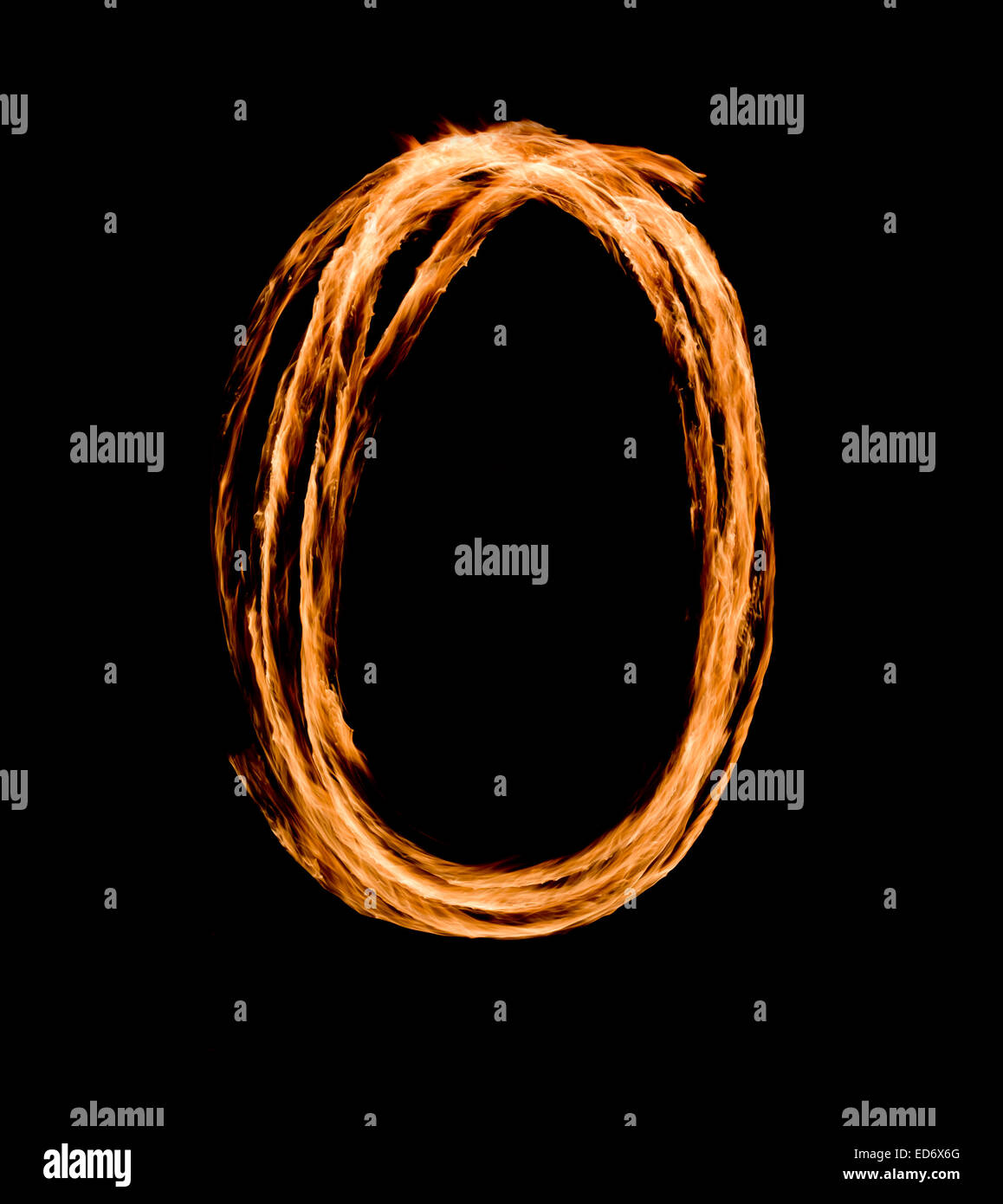 Fire Show Flaming Trails Stock Photo - Alamy