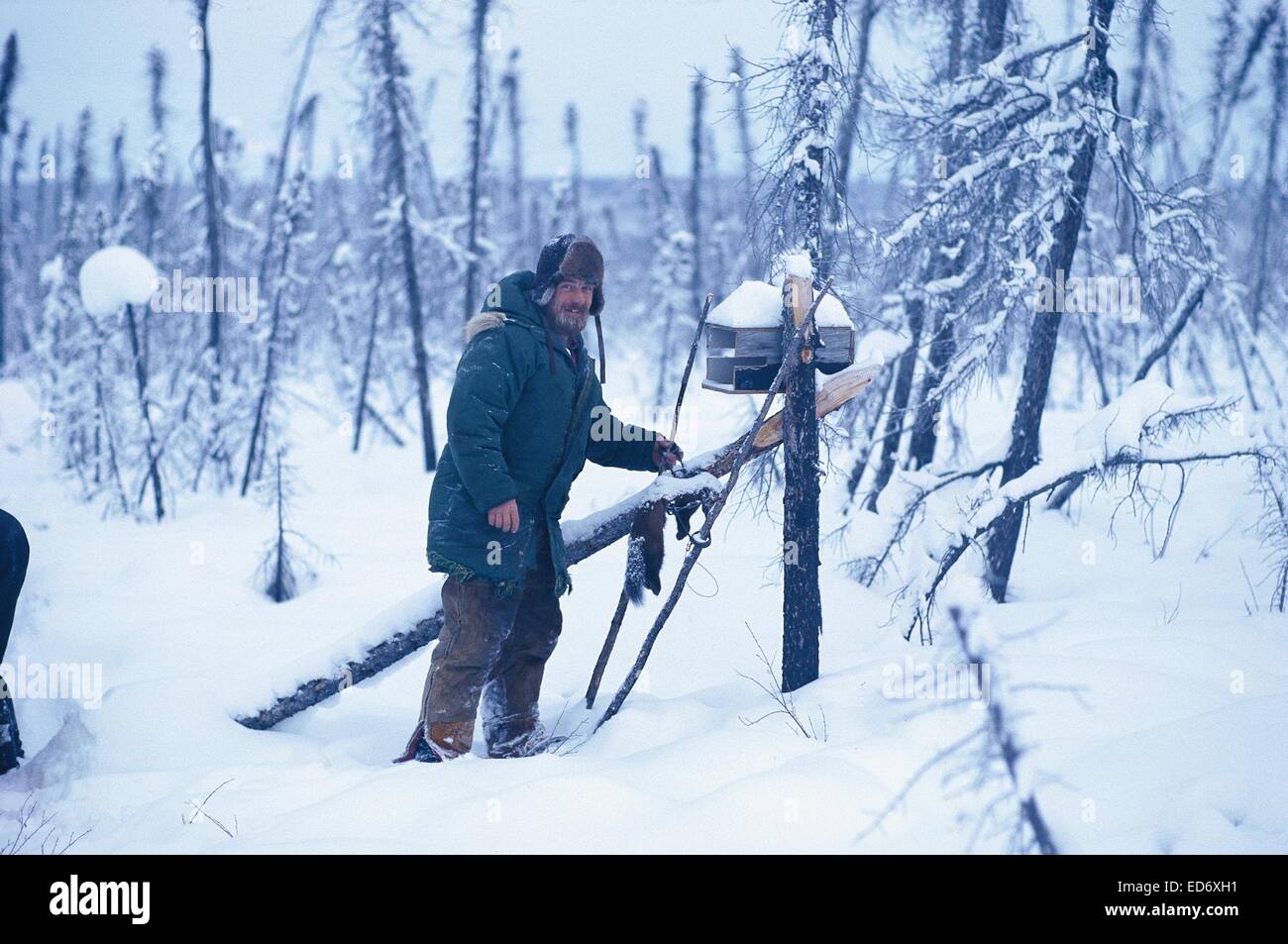 Stuart Macalister Trapper Yukon Stock Photo - Alamy
