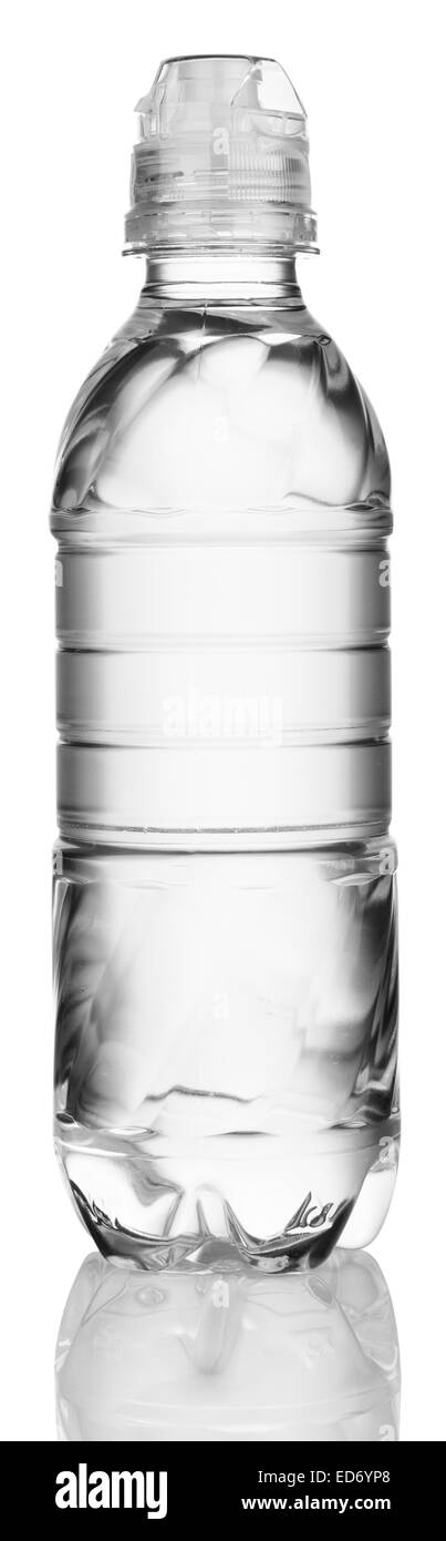 Small plastic water bottle isolated on white. clipping path Stock Photo ...