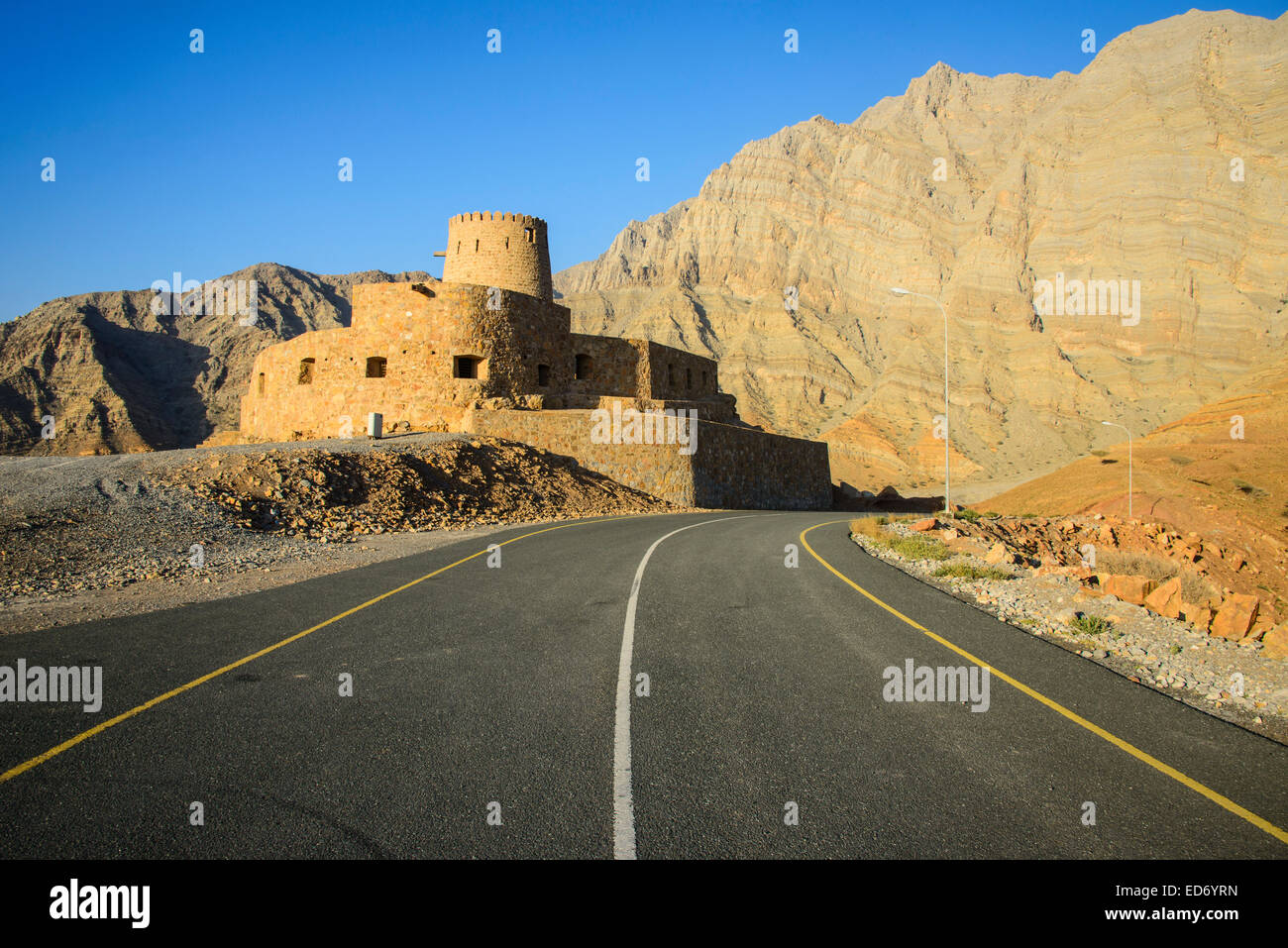 Bukha Castle, Bukha, Musandam, Oman Stock Photo - Alamy