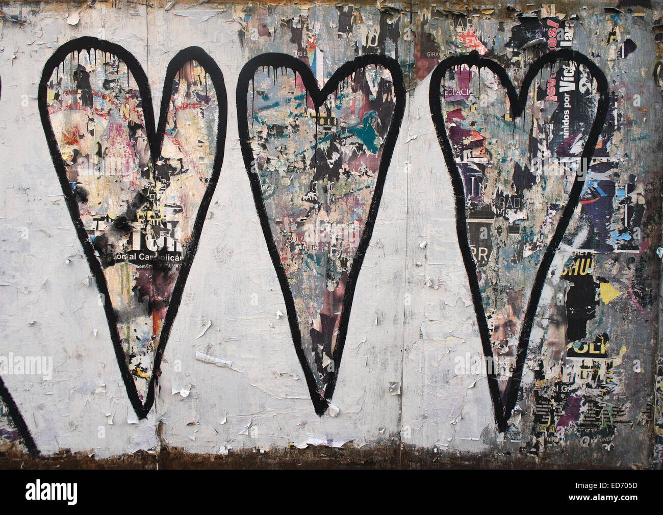 Street art in the Lastarria neighbourhood of Santiago, Chile Stock ...