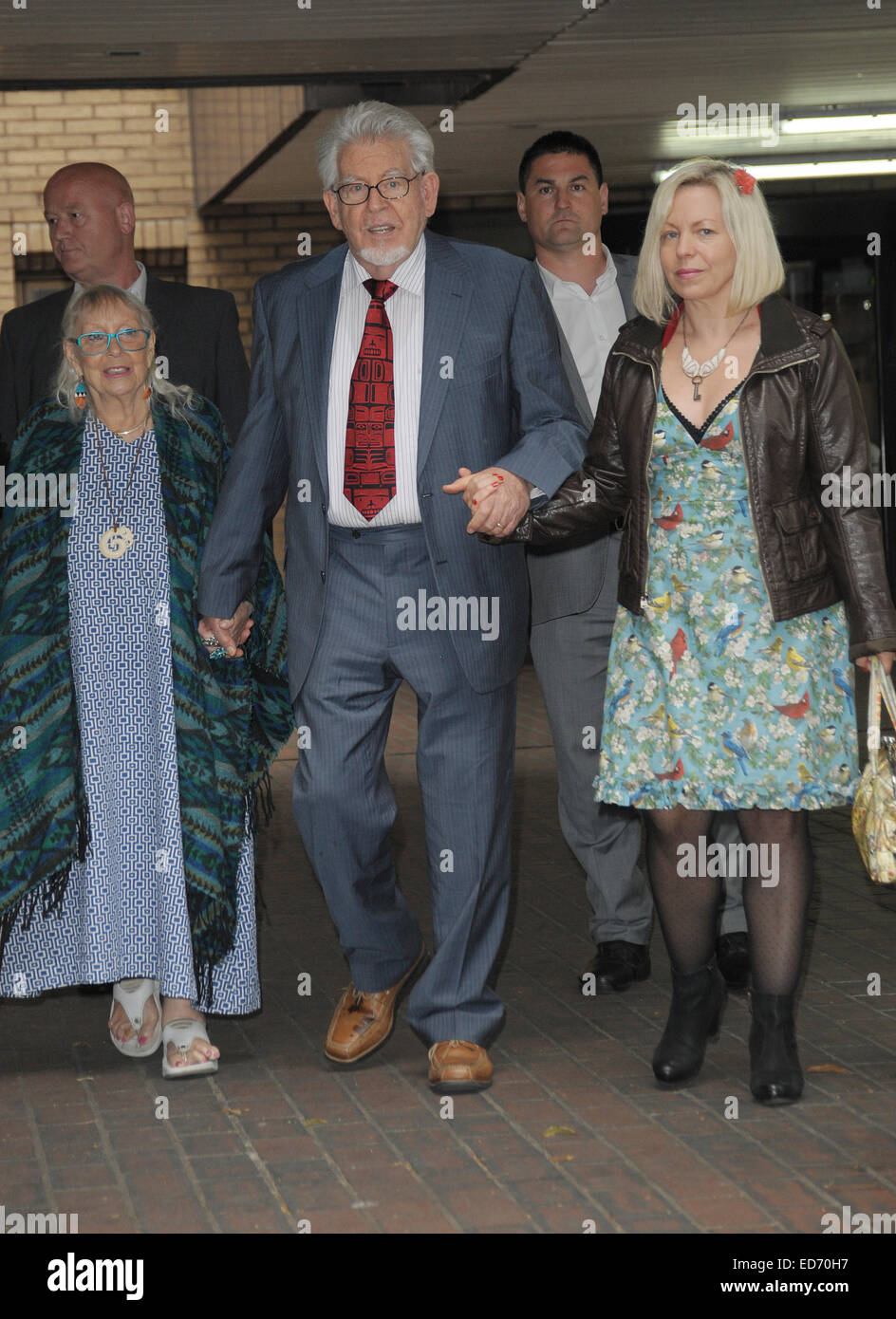 Rolf Harris and his family leaving Southwark Crown Court Featuring ...