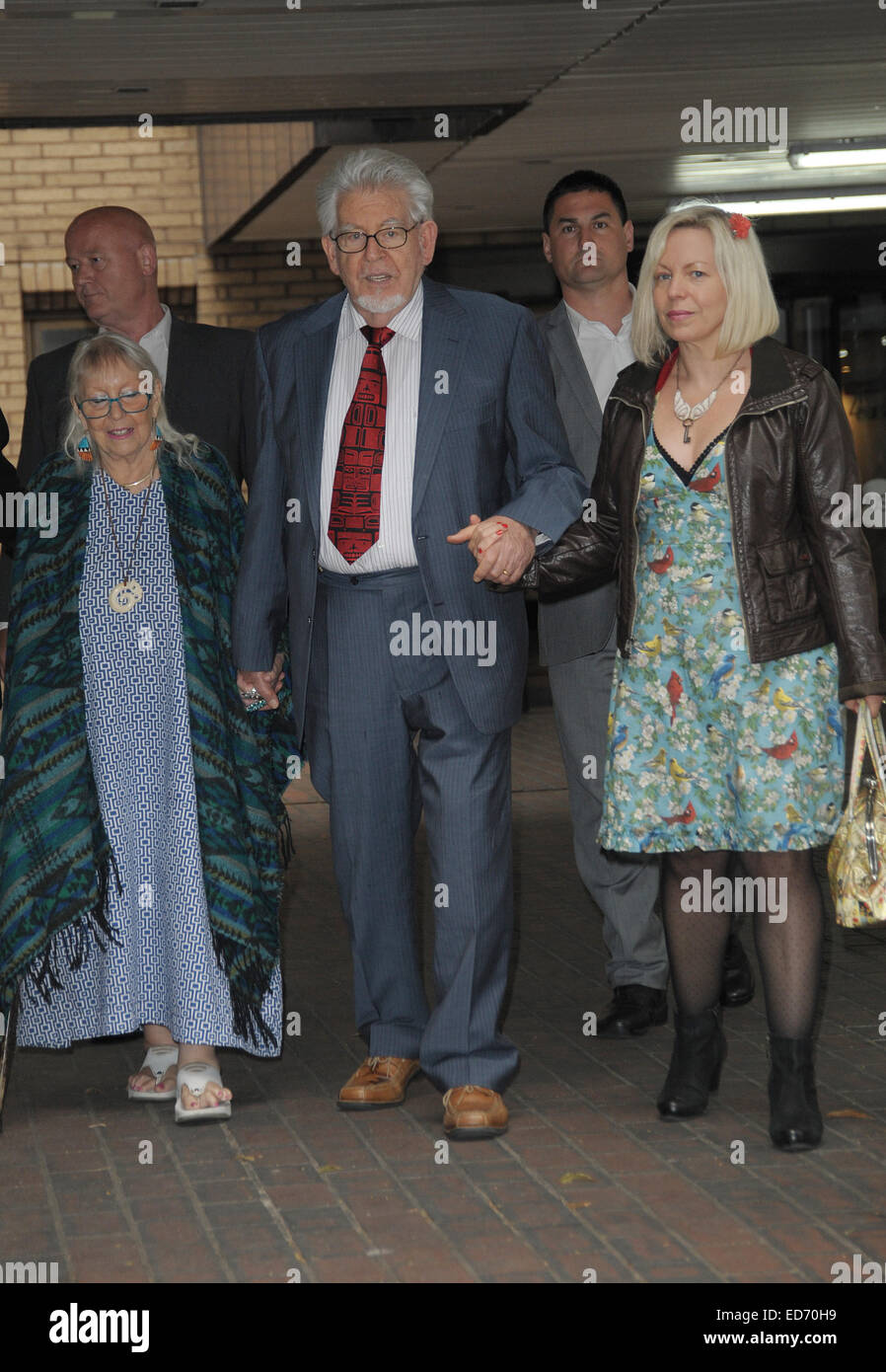 Rolf Harris and his family leaving Southwark Crown Court Featuring ...