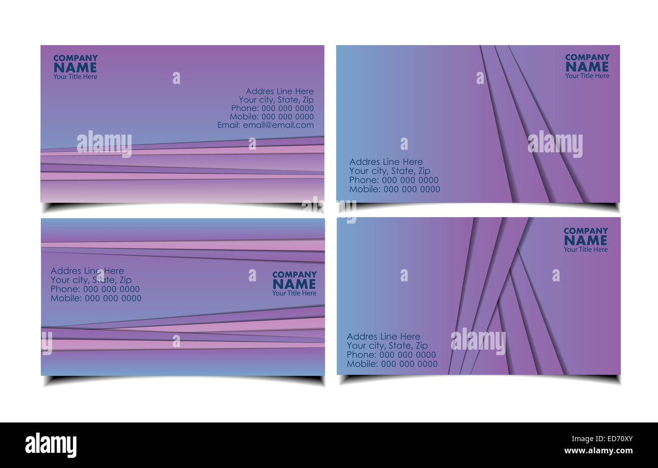 Simple visiting card Cut Out Stock Images & Pictures - Alamy