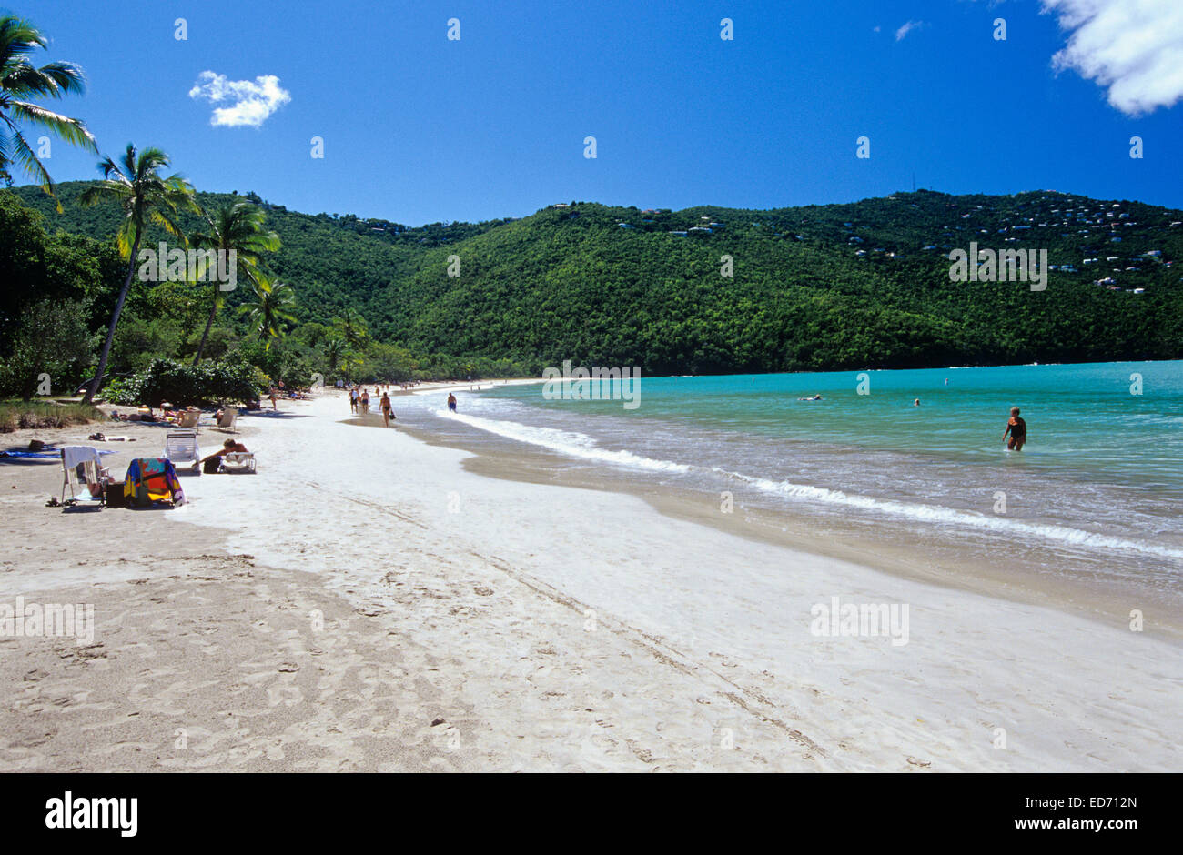 The beach at Magen's Bay is often rated among the world's top ten ...