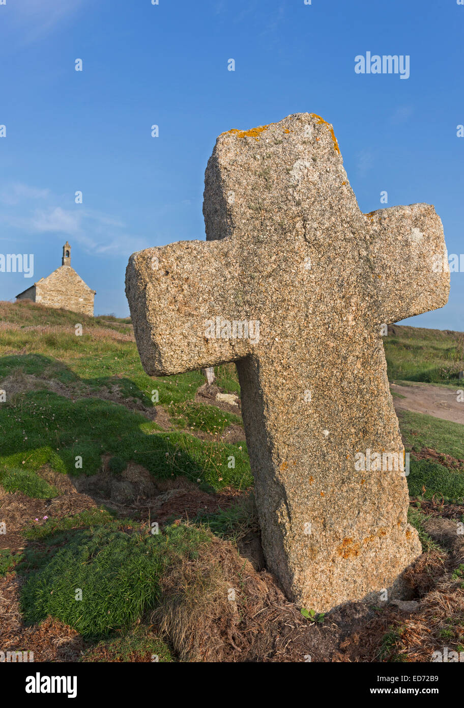 Chapel of St. Samson in Landunvez, Brittany, France, Europe Stock Photo ...