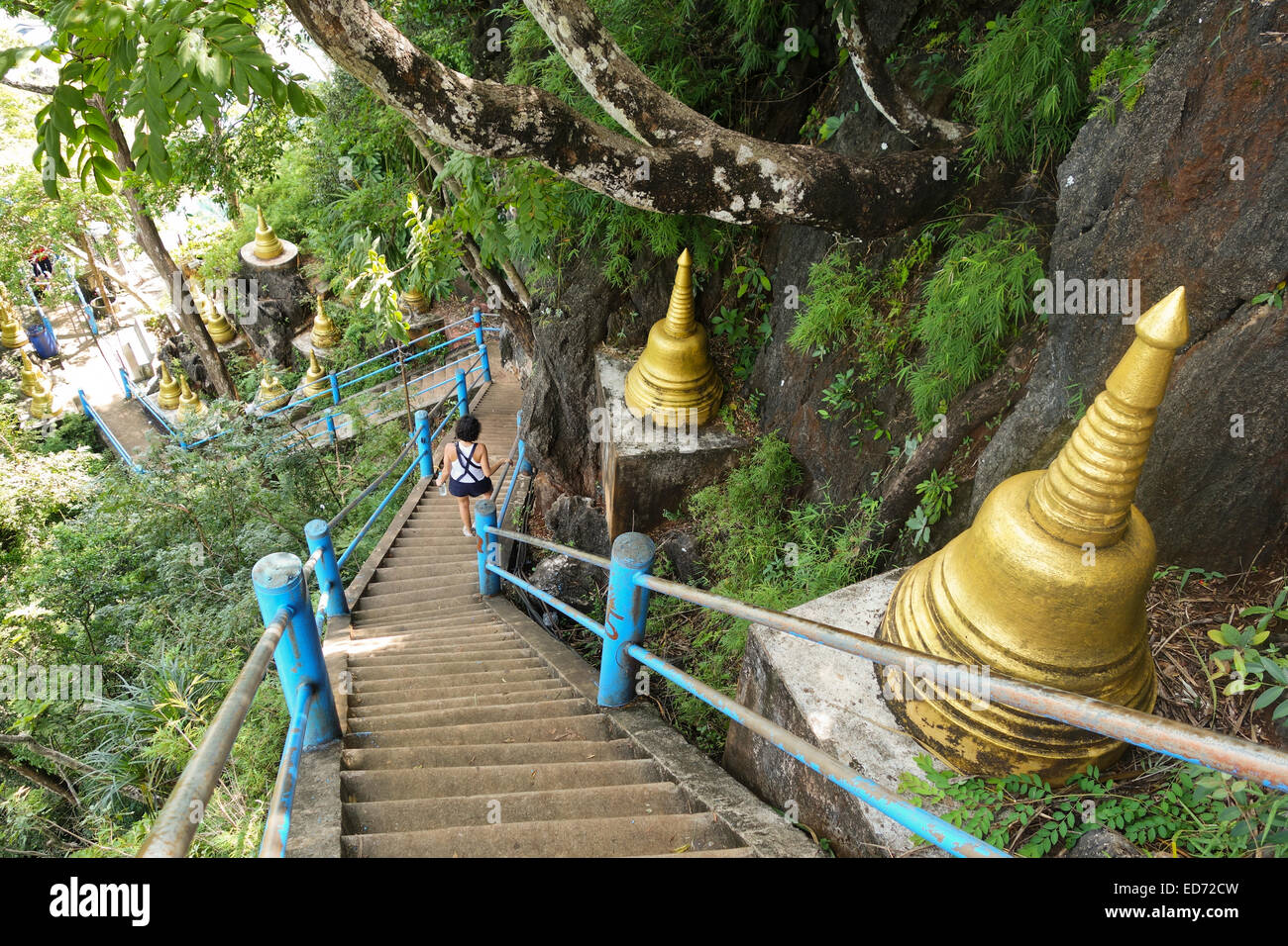 Stairs tiger cave temple hi-res stock photography and images - Alamy