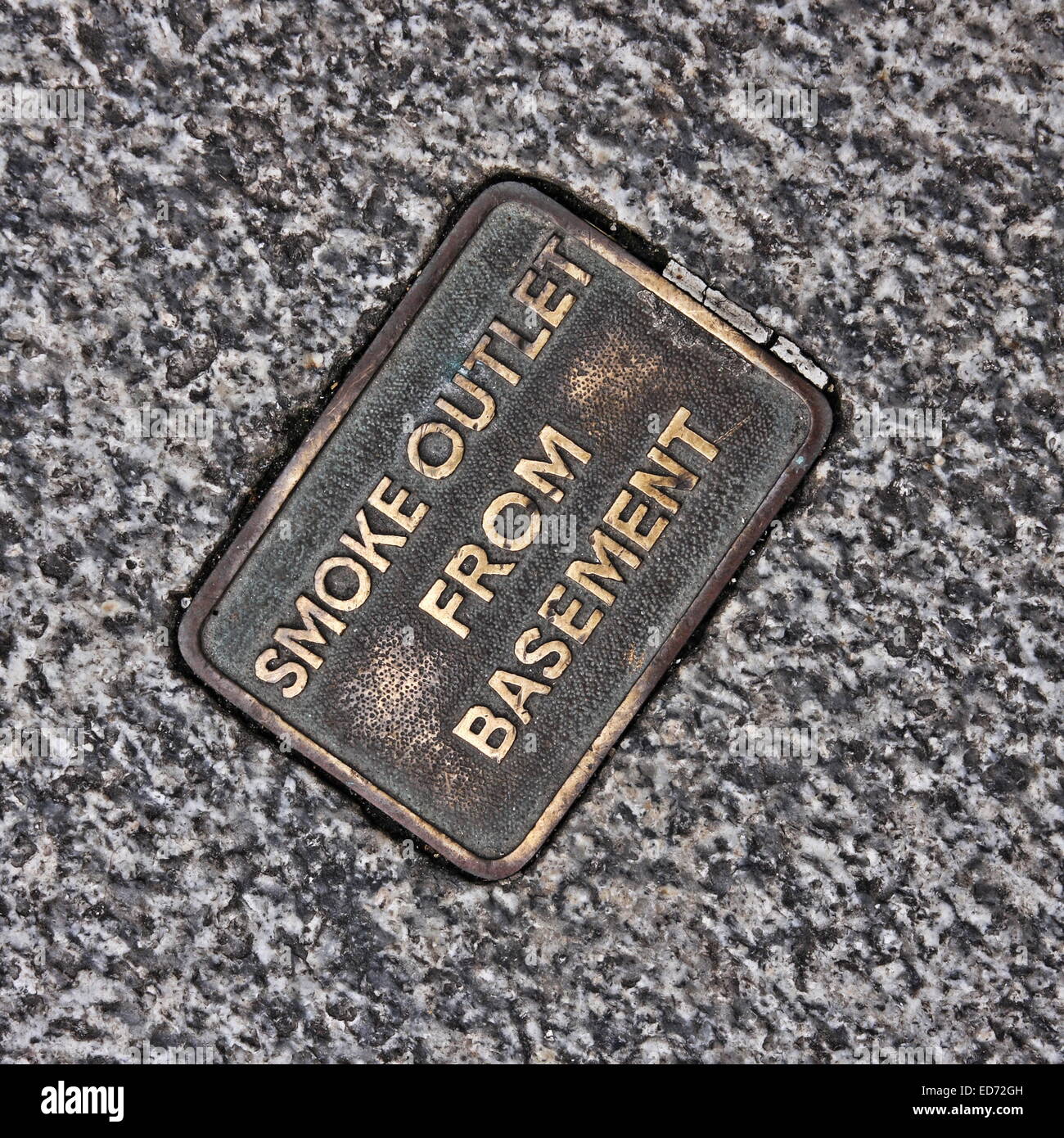 Smoke outlet plate at Covent Garden Stock Photo - Alamy