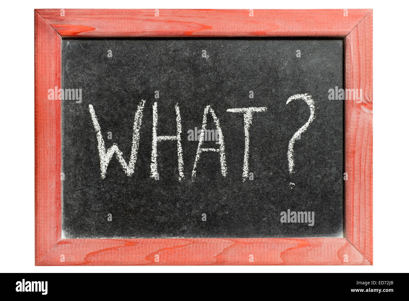 what question handwritten on vintage chalkboard Stock Photo - Alamy