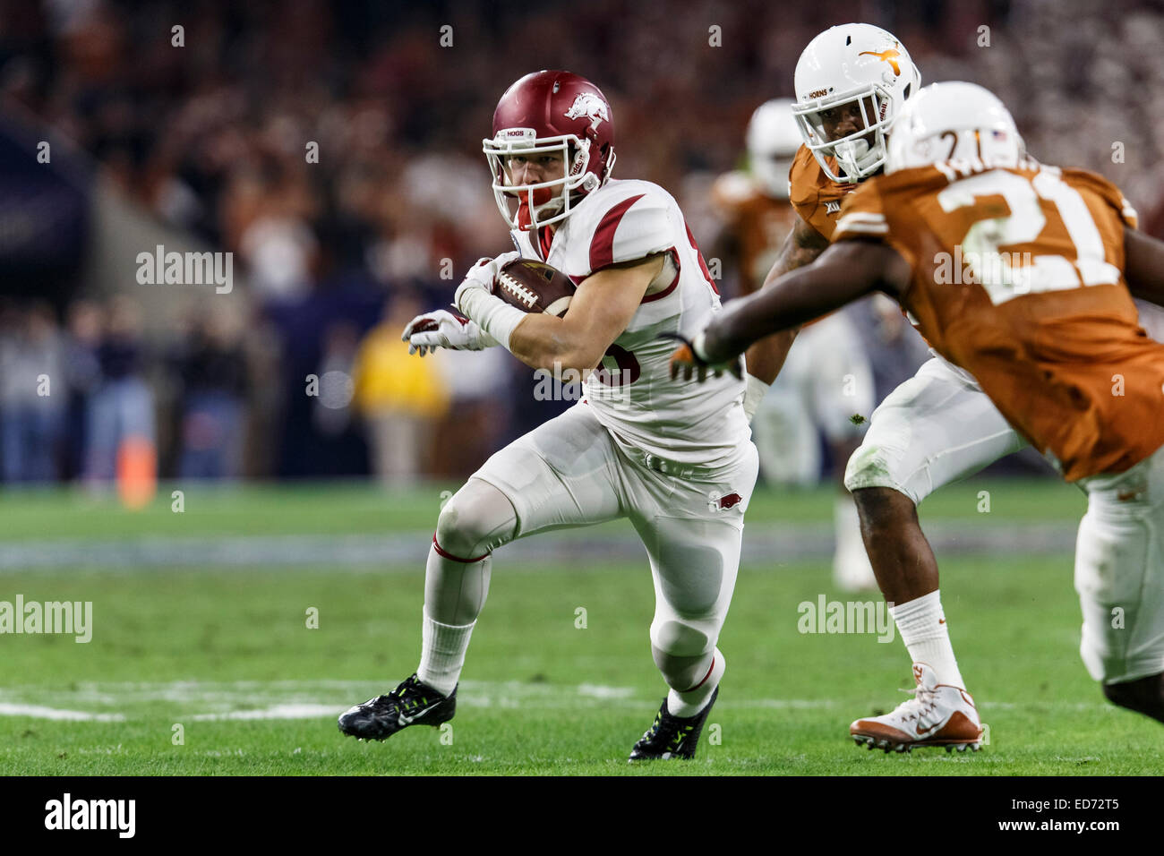 December 27, 2104: Arkansas Razorbacks wide receiver Drew Morgan (80 ...