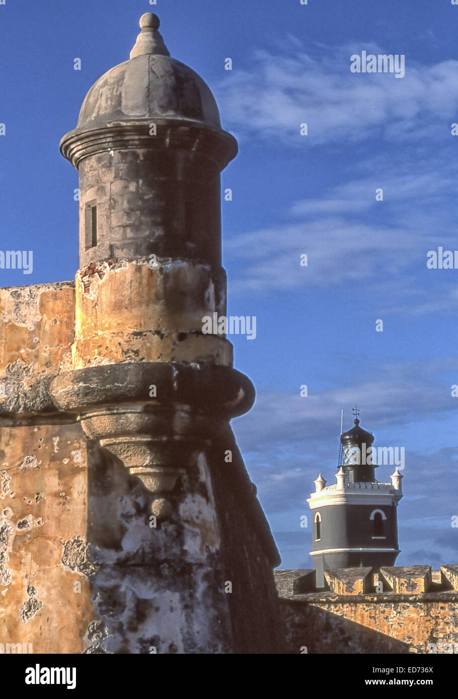 April 3, 2001 - San Juan, Puerto Rico, US - A garita, (sentry box) sits ...